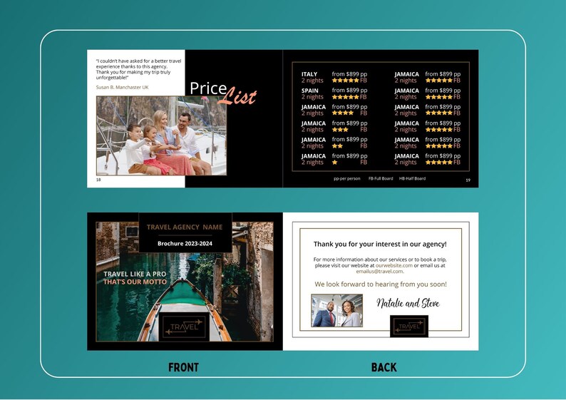 A5 BROCHURE TEMPLATE | Travel Agency Catalog | Editable | Adobe ...