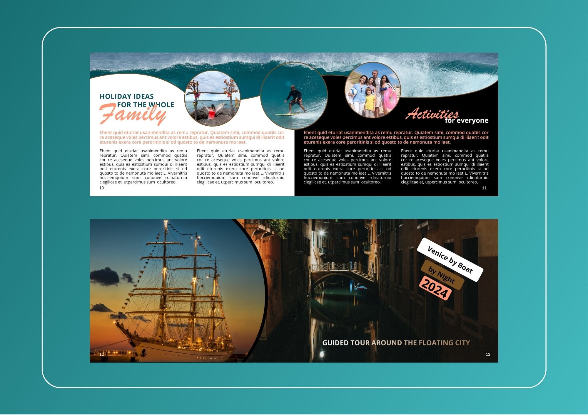 A5 BROCHURE TEMPLATE | Travel Agency Catalog | Editable | Adobe ...