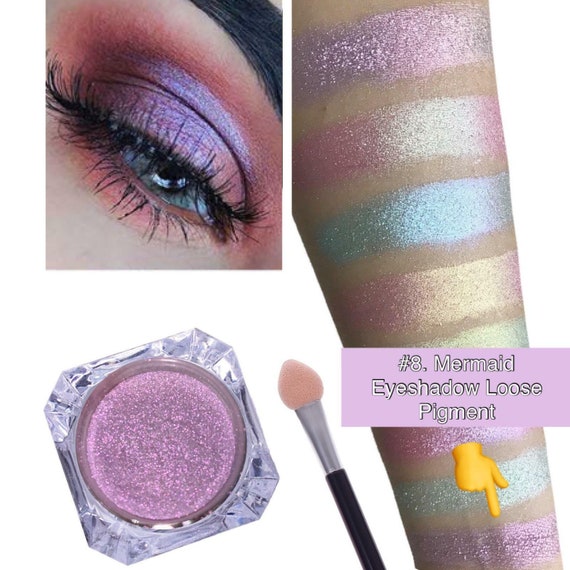 Purple Mermaid Eye Makeup