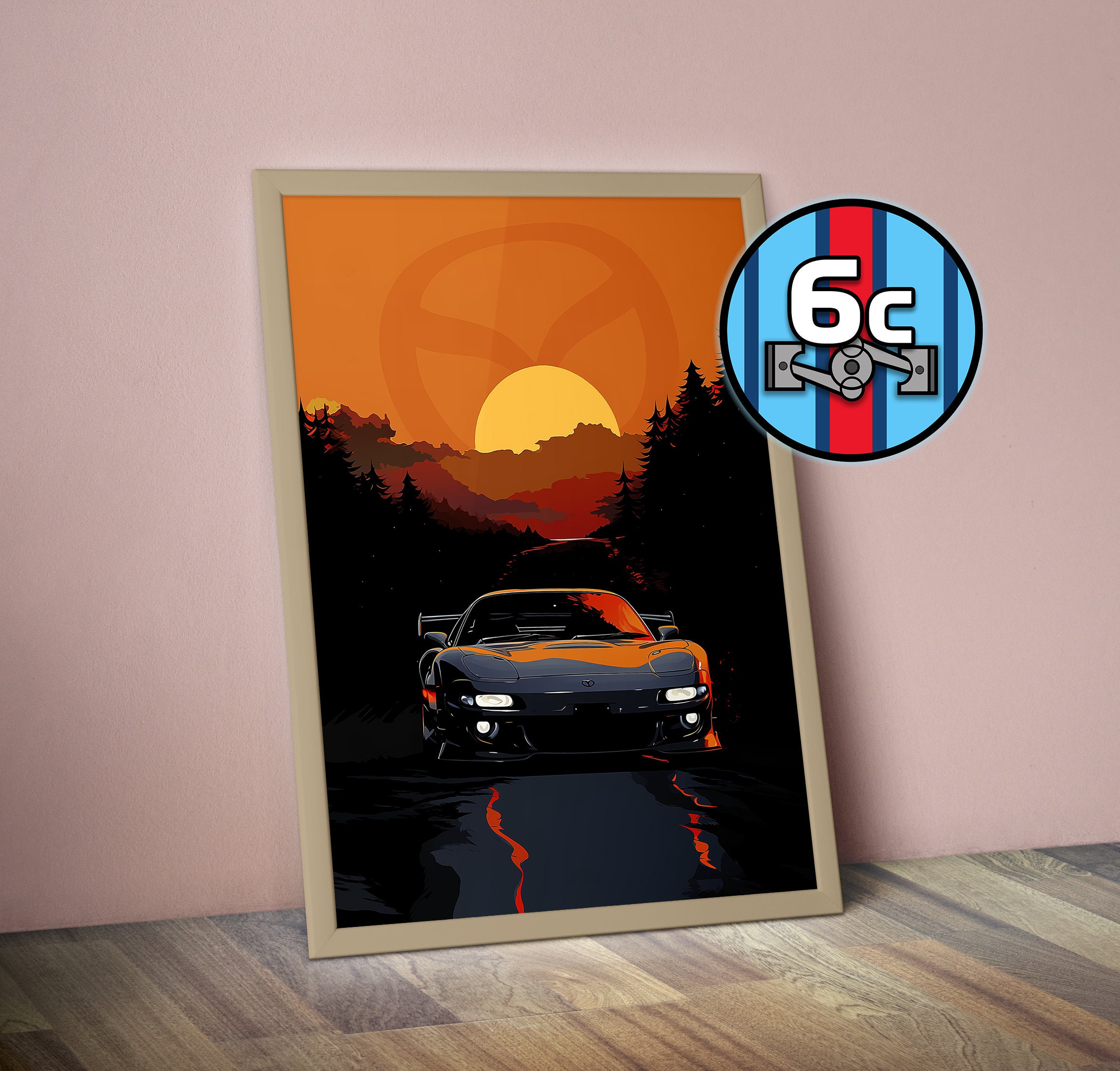 Mazda Poster Print RX7 FD Poster 2 Car Poster JDM - Etsy