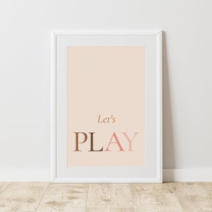 Boho Kids' Playroom Nursery Wall Art (set of 6) - Etsy