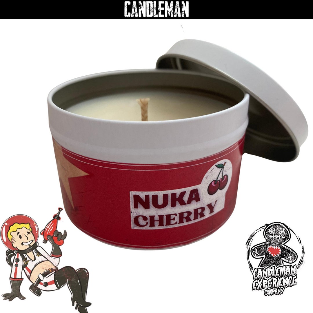 Nuka Cherry Candle Fallout Inspired Cola & Cherry Scented Soy Candle ...