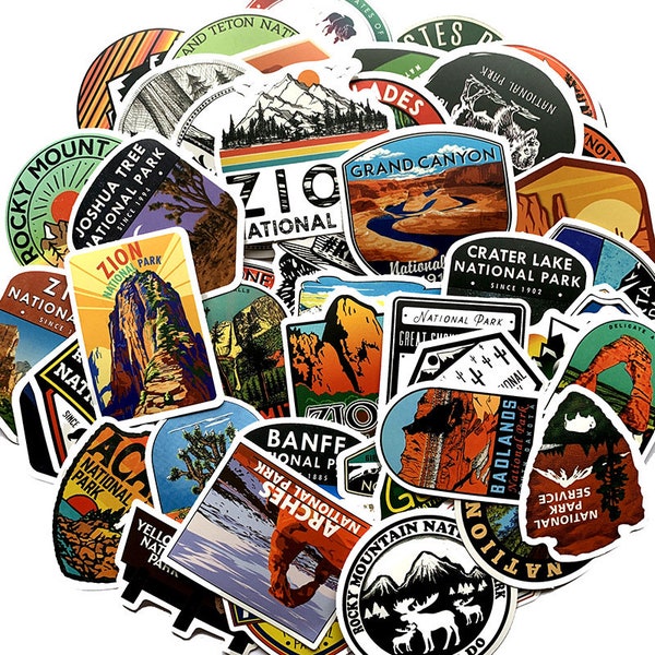 National Park Stickers - Etsy