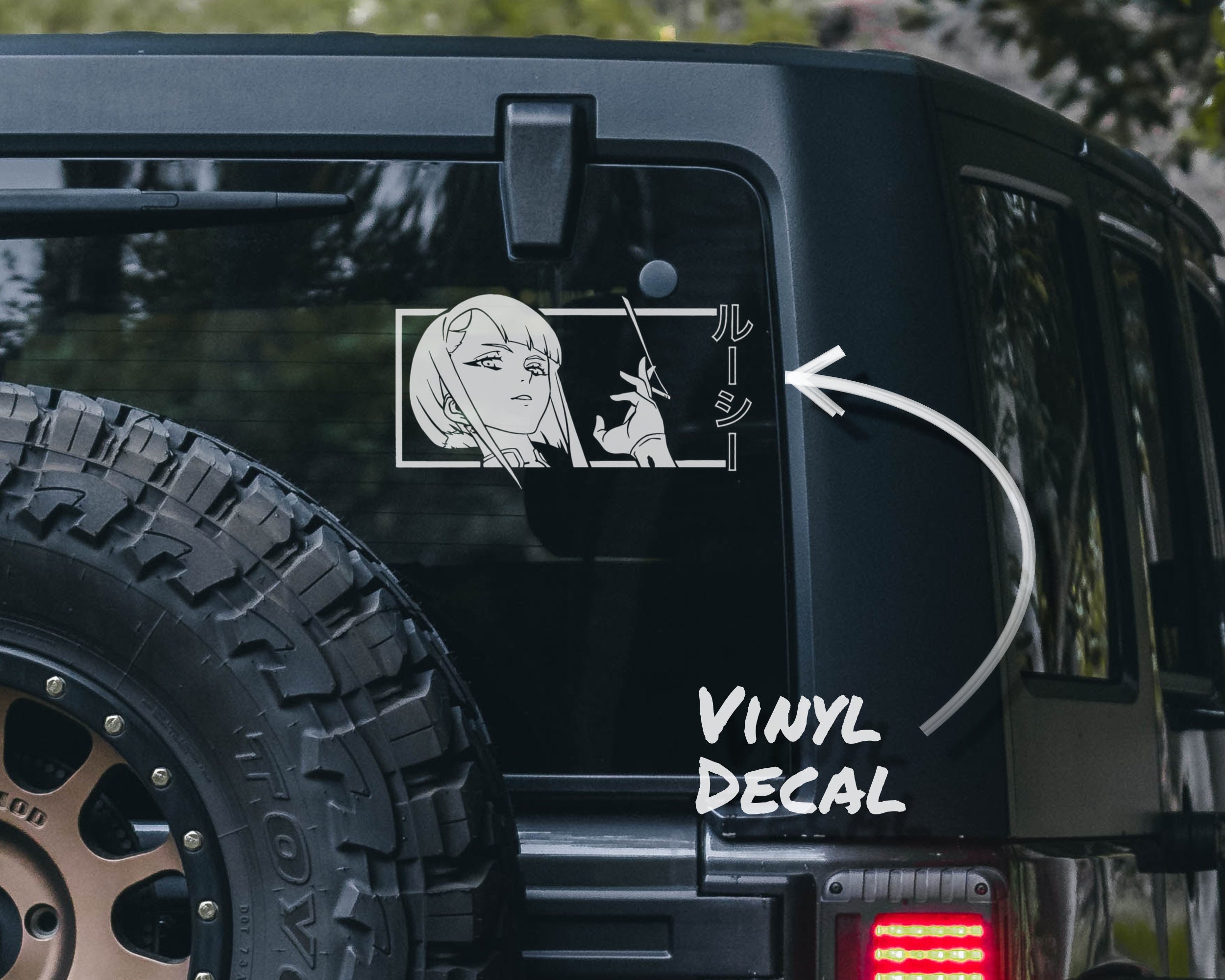 Smoking Anime Girl Peeker Sticker Cigarrette Smoking Girl Decal Smoking ...