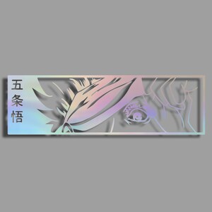 One Eyed Anime Guy Peeker Sticker Decal Black, Grey, White & Opalescent ...