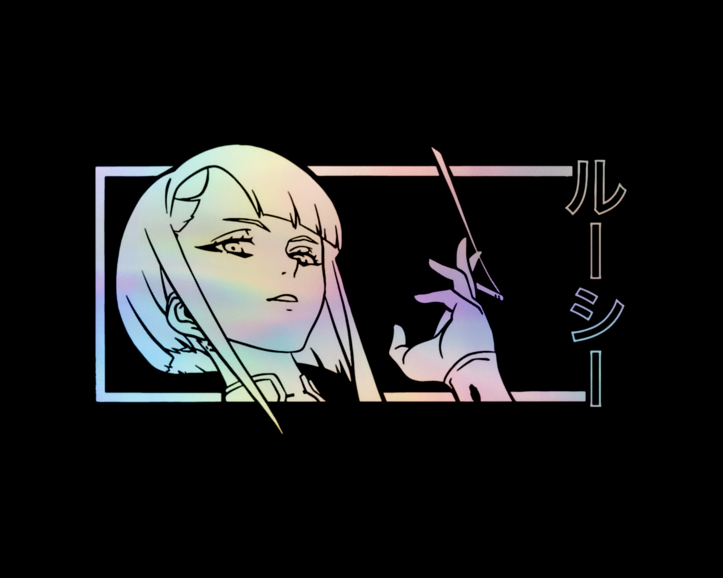 Smoking Anime Girl Peeker Sticker Cigarrette Smoking Girl Decal Smoking ...