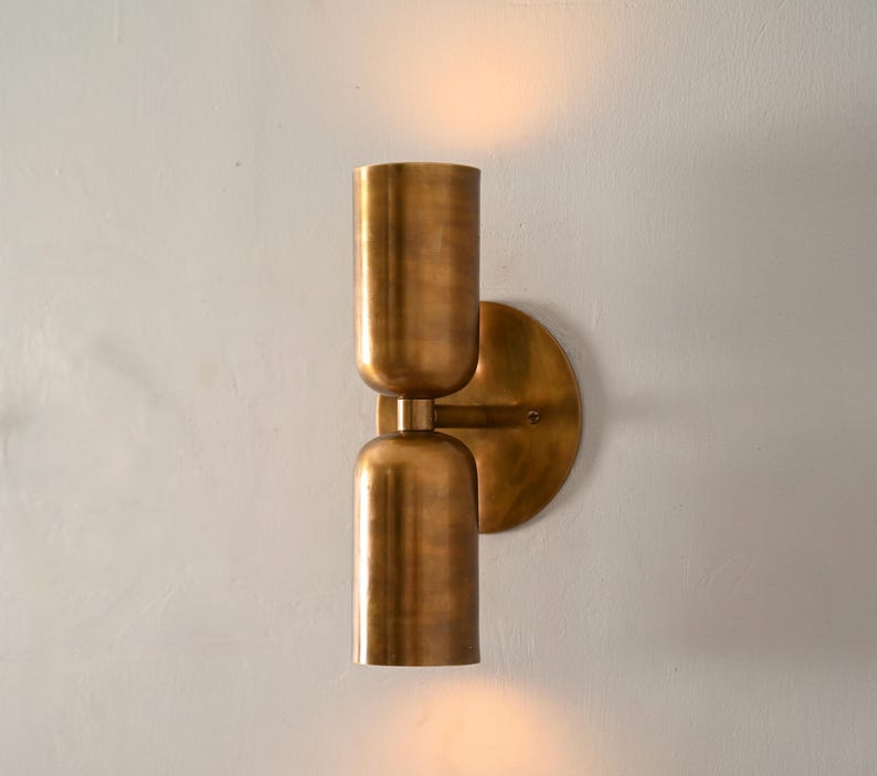Handmade Brass Wall Sconce: Mid Century Sputnik Light Fixture - Etsy