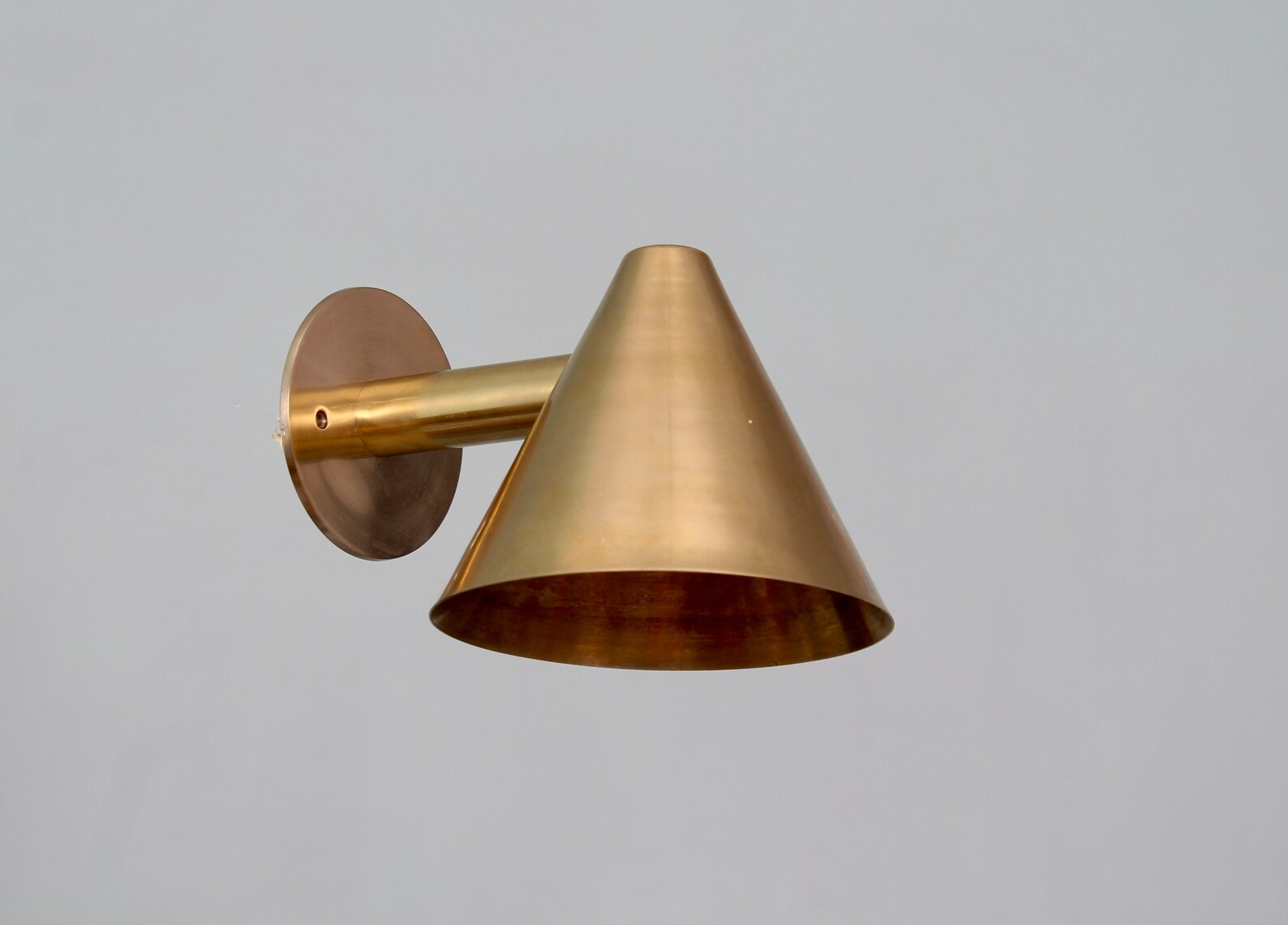 1 Light Cone Handmade Vintage Wall Mid Century Modern Raw - Etsy