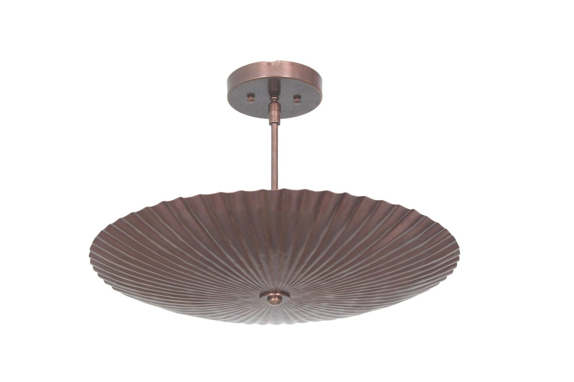 6 Light Spikes Elegant Ceiling Light Pendant Mid Century Modern Raw ...