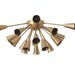 6 Light Spikes Elegant Ceiling Light Pendant Mid Century Modern Raw ...