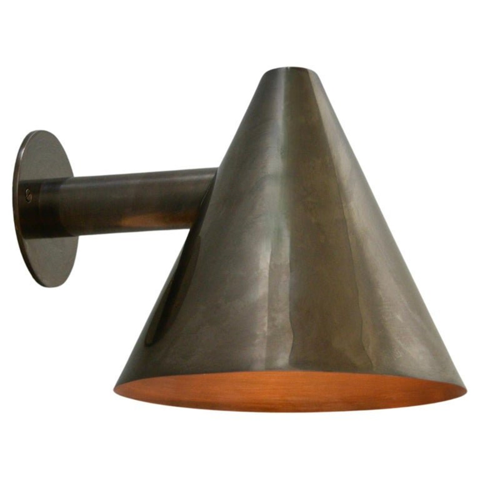 1 Light Cone Handmade Vintage Wall Mid Century Modern Raw - Etsy