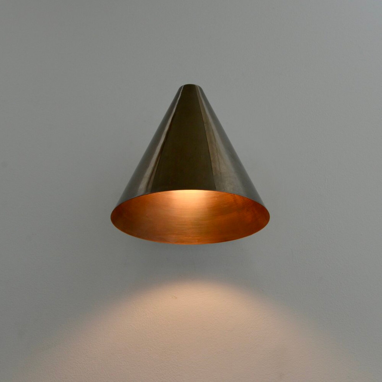 1 Light Cone Handmade Vintage Wall Mid Century Modern Raw - Etsy