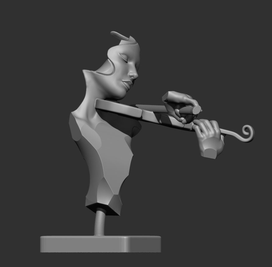 The Violinist Stl File for 3d Printing - Etsy