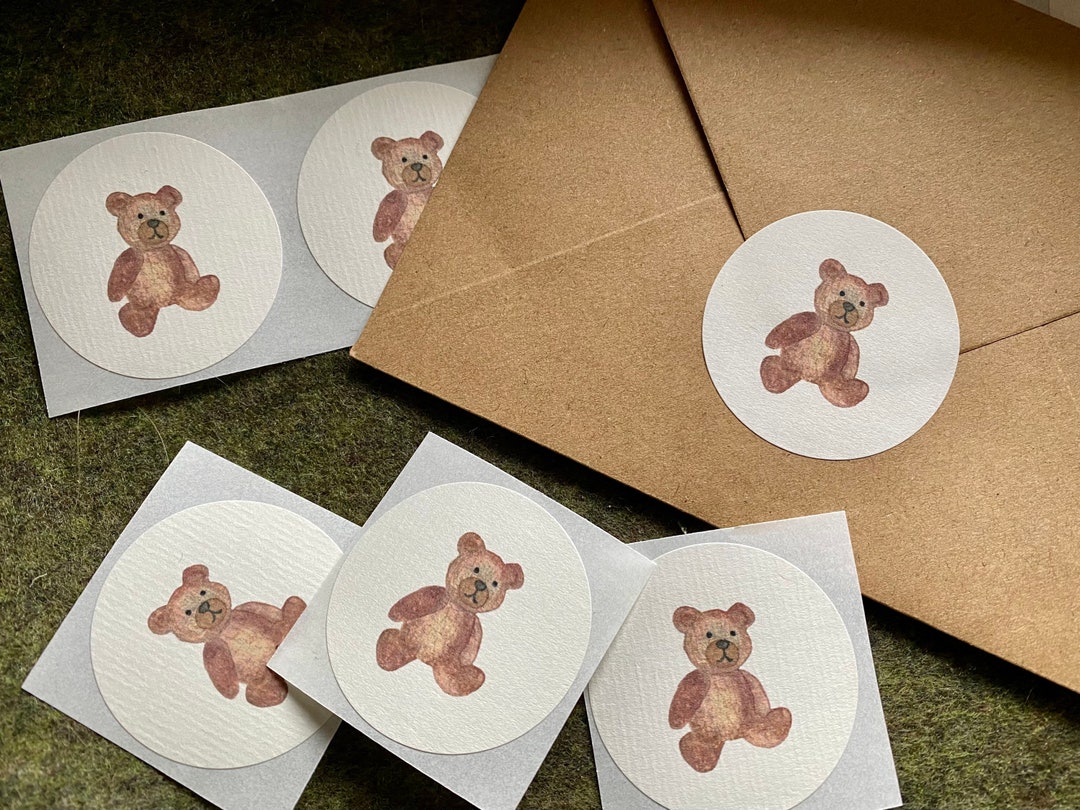 Teddy Sticker Baby Sticker Gift Children's Birthday Sticker Teddy Bear ...