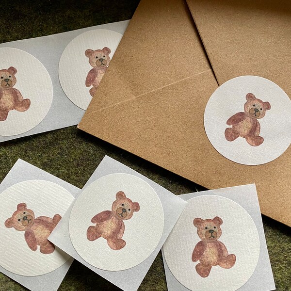 Teddy Bear Stickers - Etsy