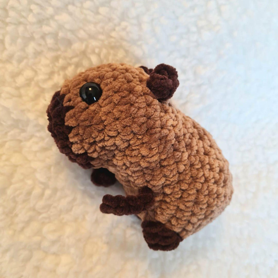 Crocheted Fluffy Capybara - Etsy