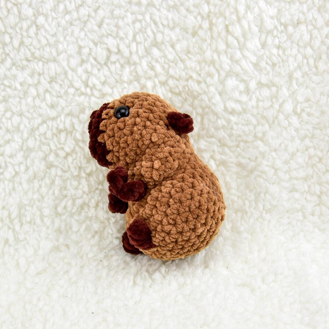 Handmade Crocheted Capybara (fluffy) - Etsy