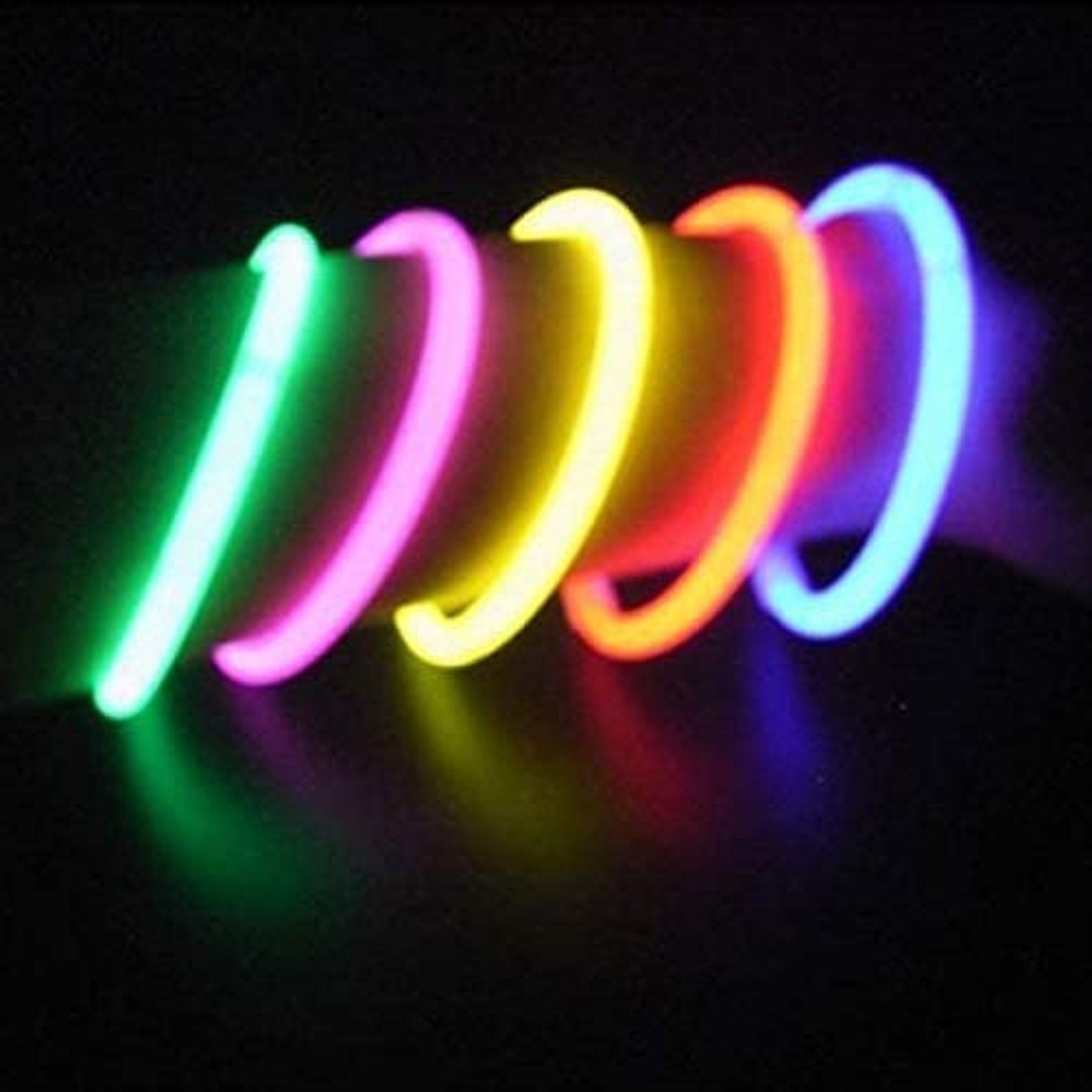 25pcs Glow Sticks Party Pack 8 Glowsticks With Connectors Neon Light ...