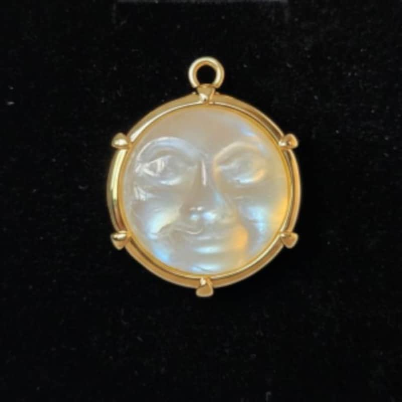 Moon Pendants 18ct Gold - Etsy