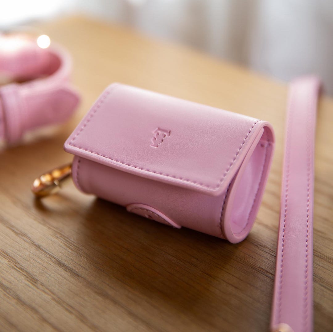 Bunny Pink Poop Bag Holder | Stylish Durable Dog Waste Bag Dispenser ...