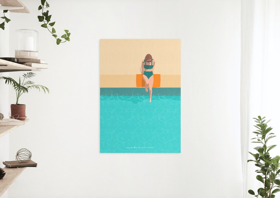Printable Poster the Swimming Pool - Etsy