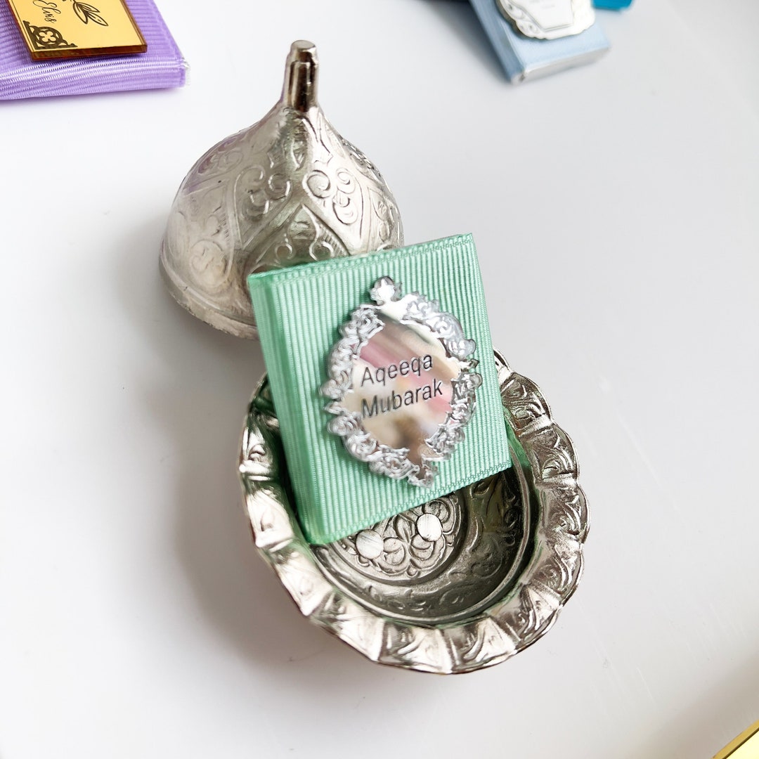 Aqeeqah Chocolate Favors, Personalized Aqiqa Chocolate, Aqeeqa Mubarak ...