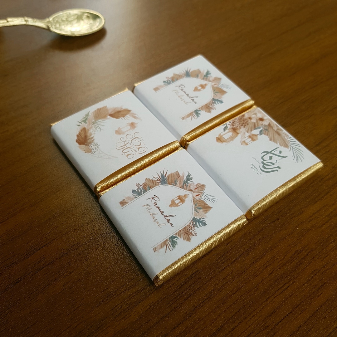 18piece Ramadan Chocolate Favors, Personalized Candy, Ramadan Chocolate ...