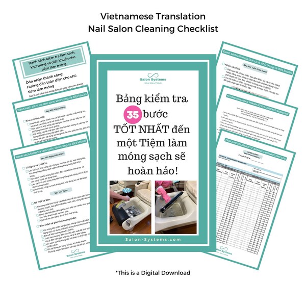 Cleaning Checklist Spa - Etsy