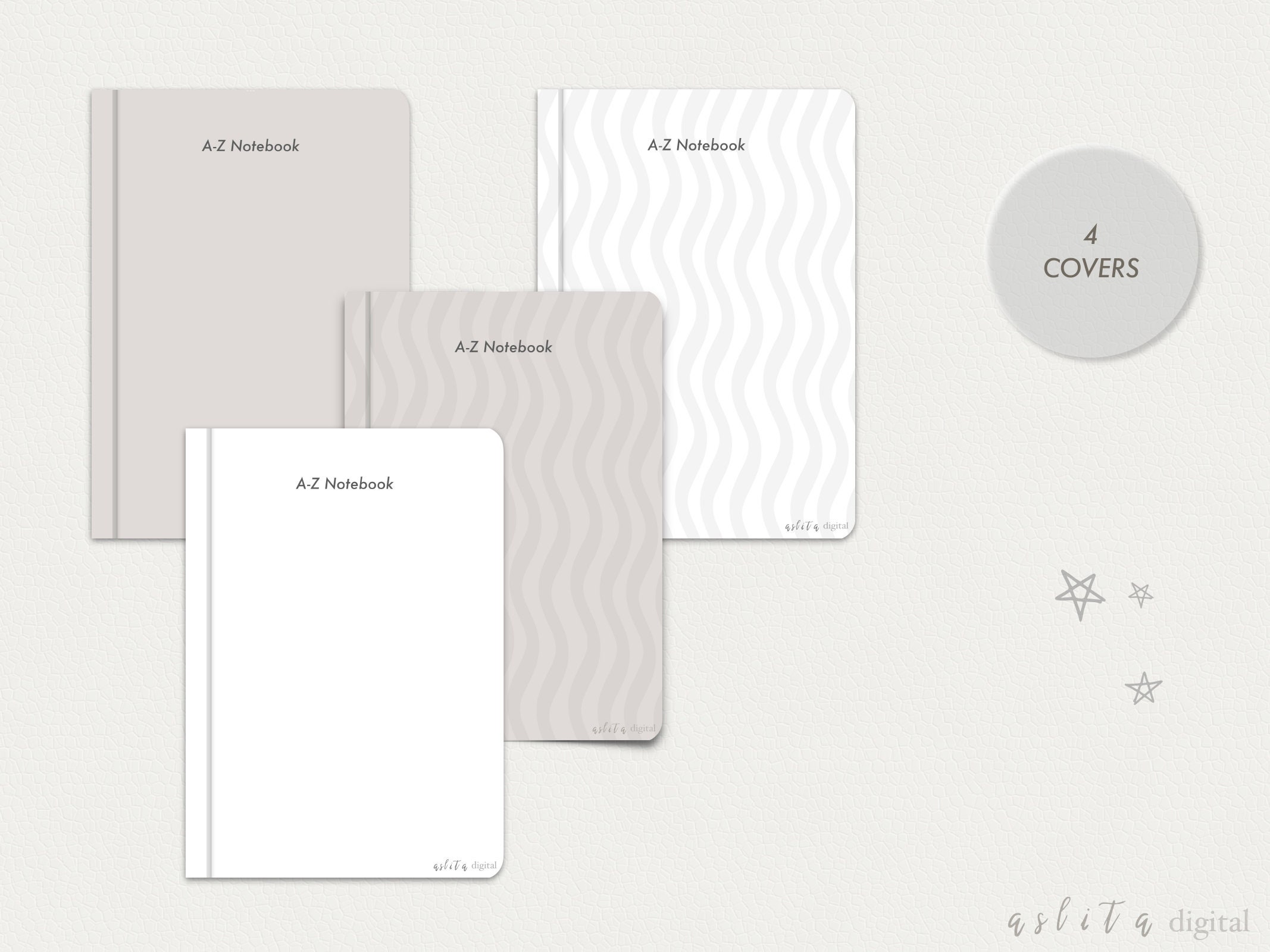 A-Z Digital Notebook / Alphabet / Easily Hyperlinked / A4 / Agenda ...