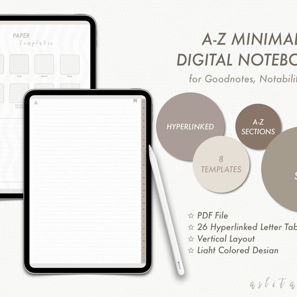 Minimal Notebook - Etsy