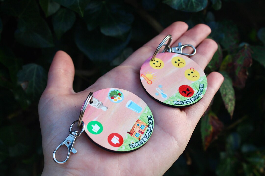 Non-verbal Symbol Communication Keyring/keychain - Etsy