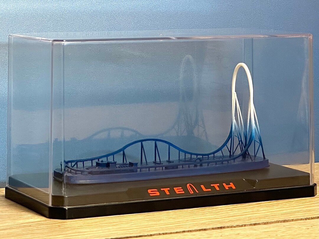 STEALTH Mini Roller Coaster Model With Display Case Thorpe Park - Etsy