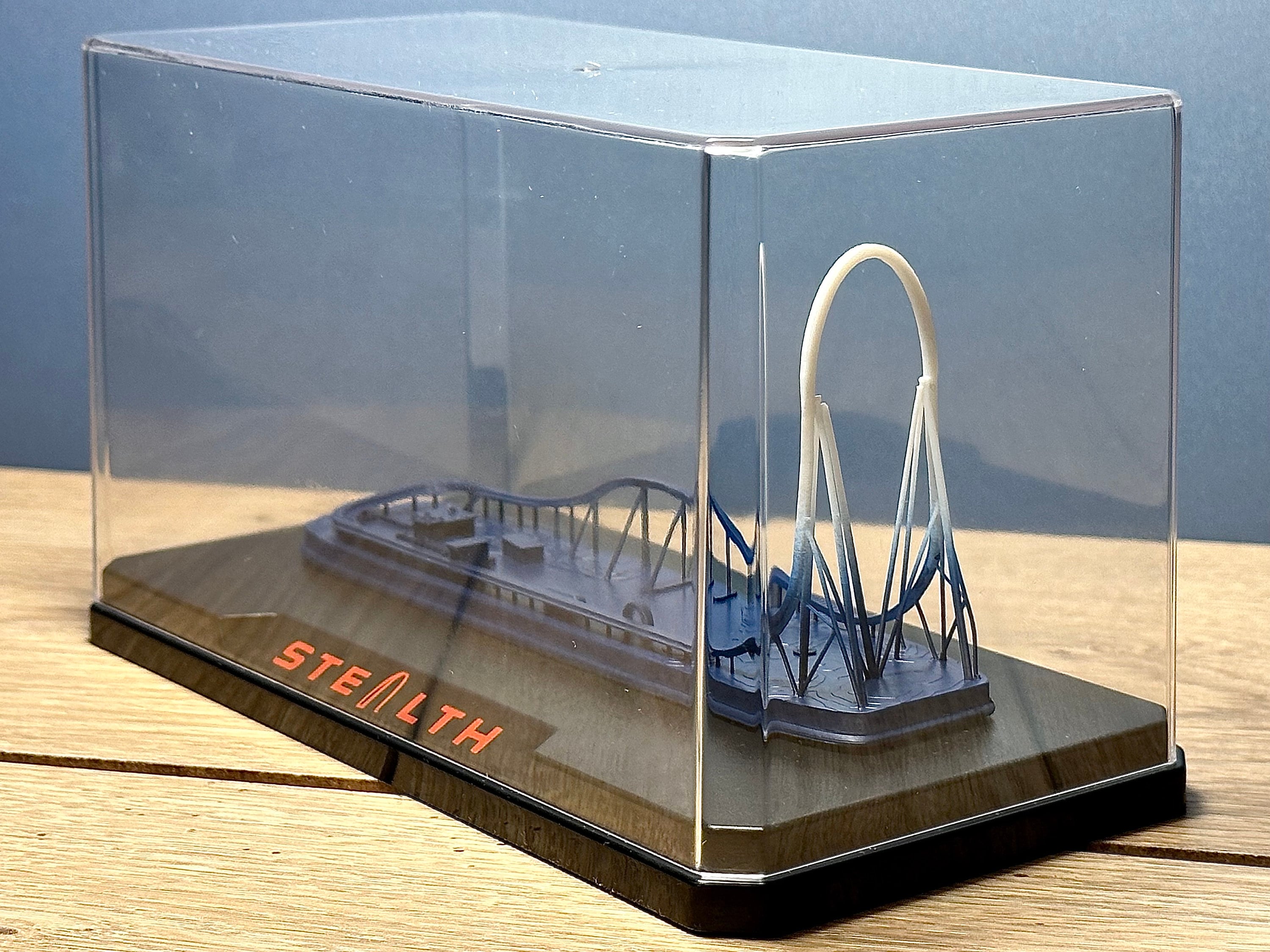 STEALTH Mini Roller Coaster Model With Display Case Thorpe Park - Etsy