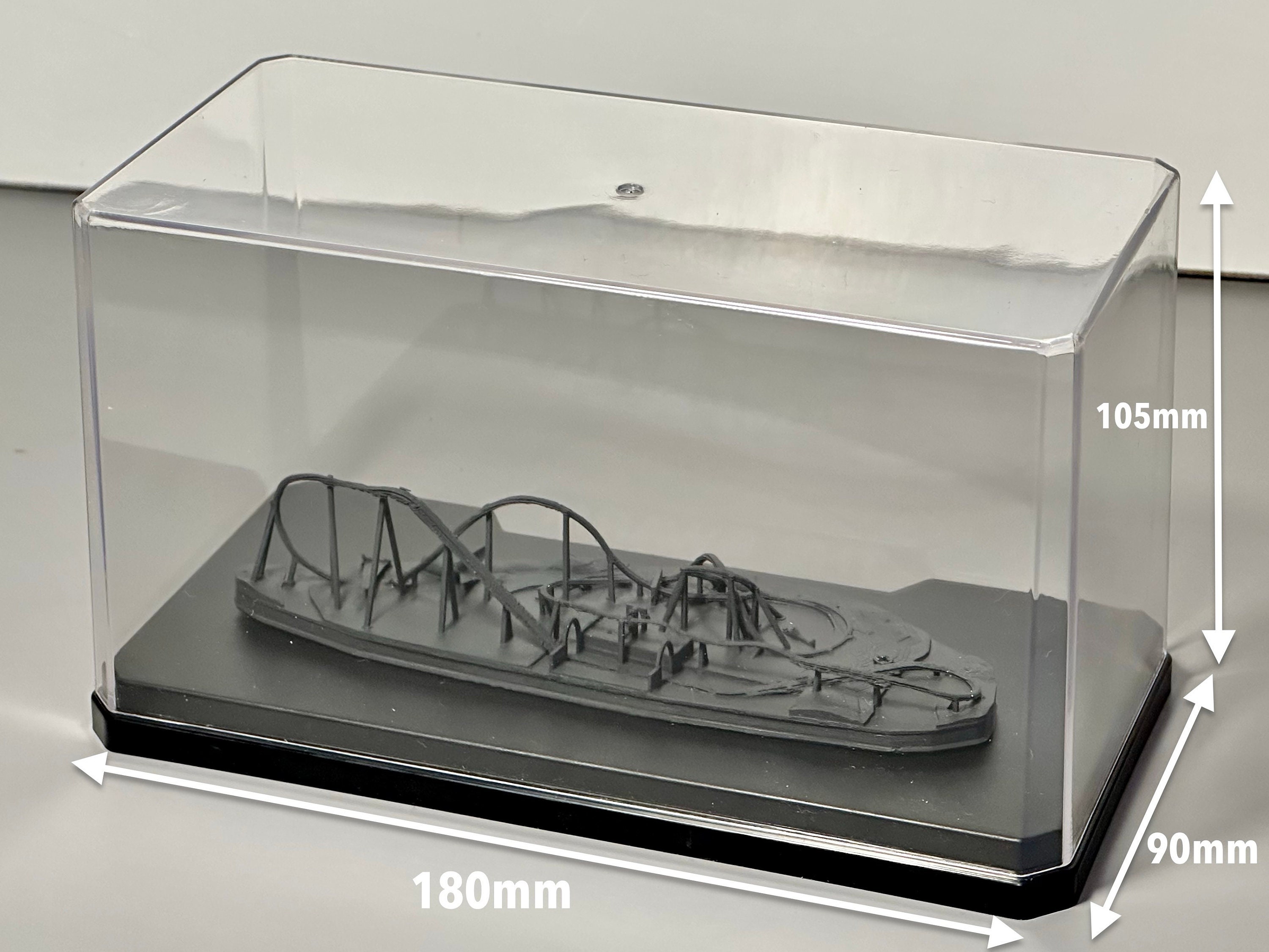 THE SWARM Mini Roller Coaster Model Diorama With Display Case Thorpe ...