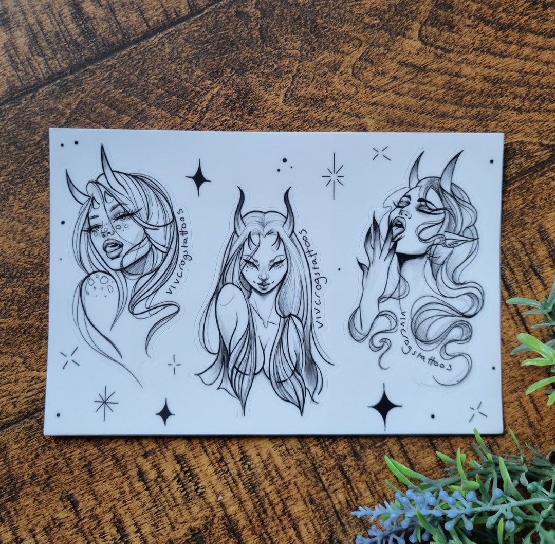 Faun Sketches Sticker Sheet - Etsy