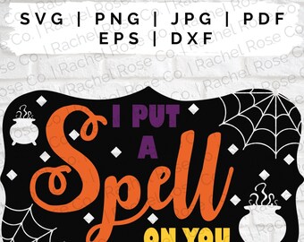 I Put A Spell on You, Hocus Pocus, Witch Cauldron, Potion, Cricut ...