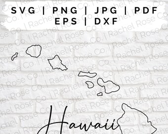 HAWAII Svg, State Svg Files, Hawaii Vector, United States Svg, State ...