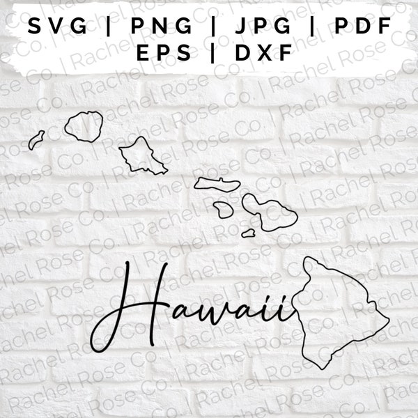State of Hawaii Svg - Etsy