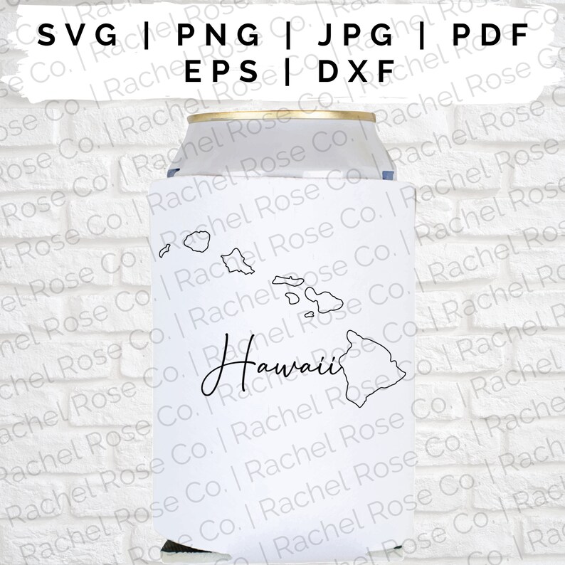 Hawaii SVG Cut Files, Hawaii State Outline - Etsy