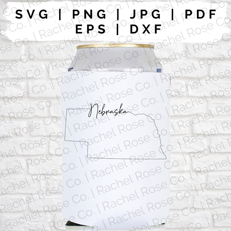 Nebraska SVG Cut Files, Nebraska Outline - Etsy