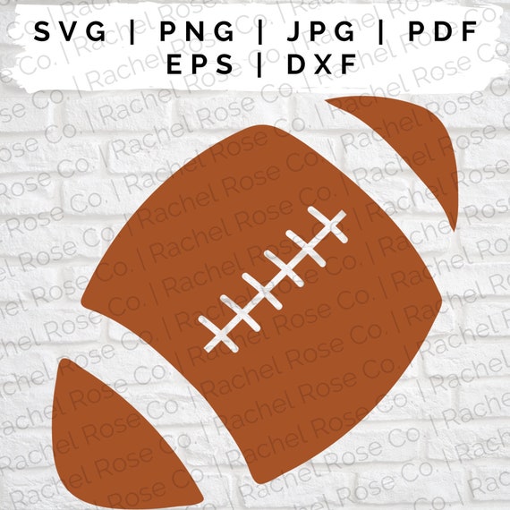 Football SVG Cut File Football Outline - Etsy