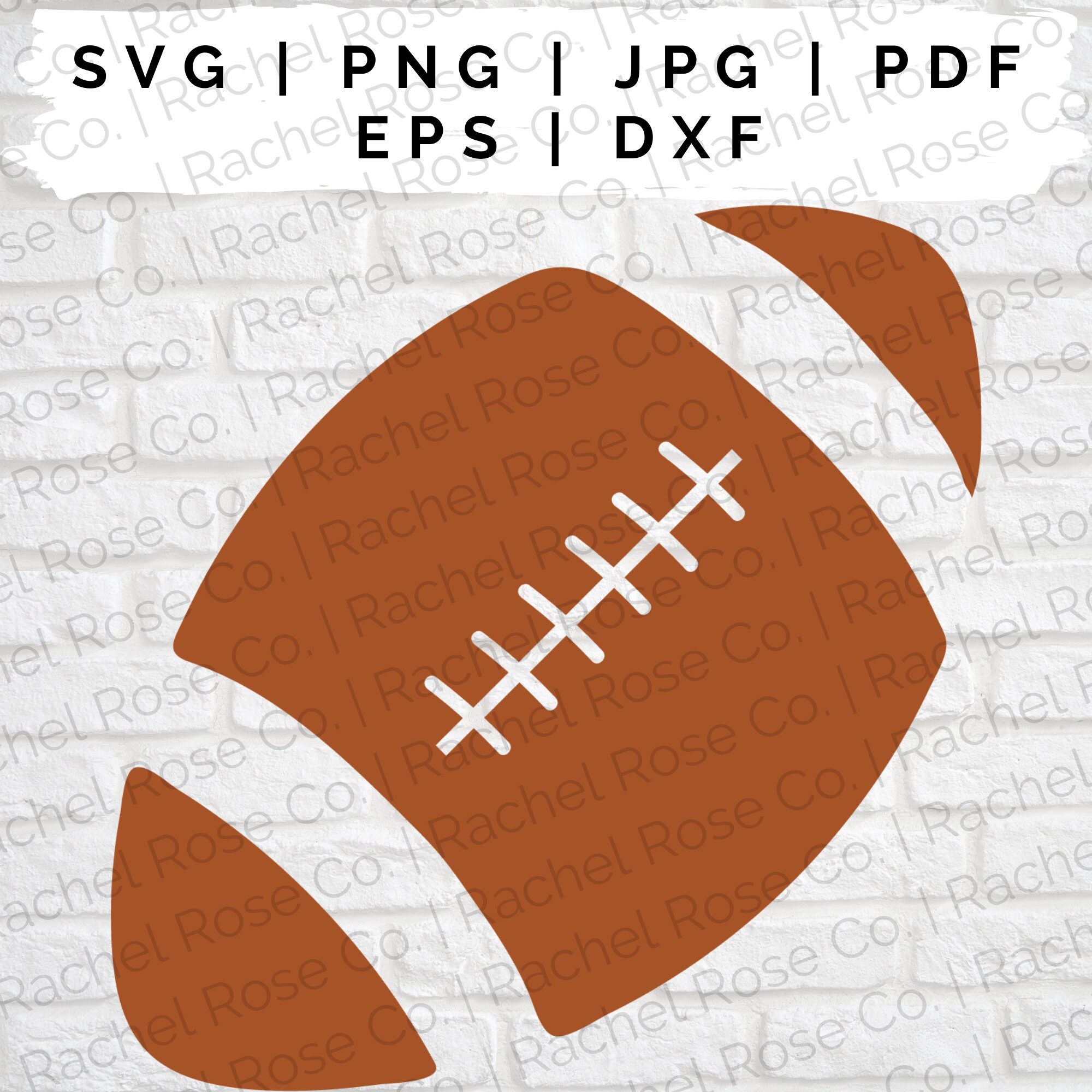 Football SVG Cut File, Football Outline - Etsy