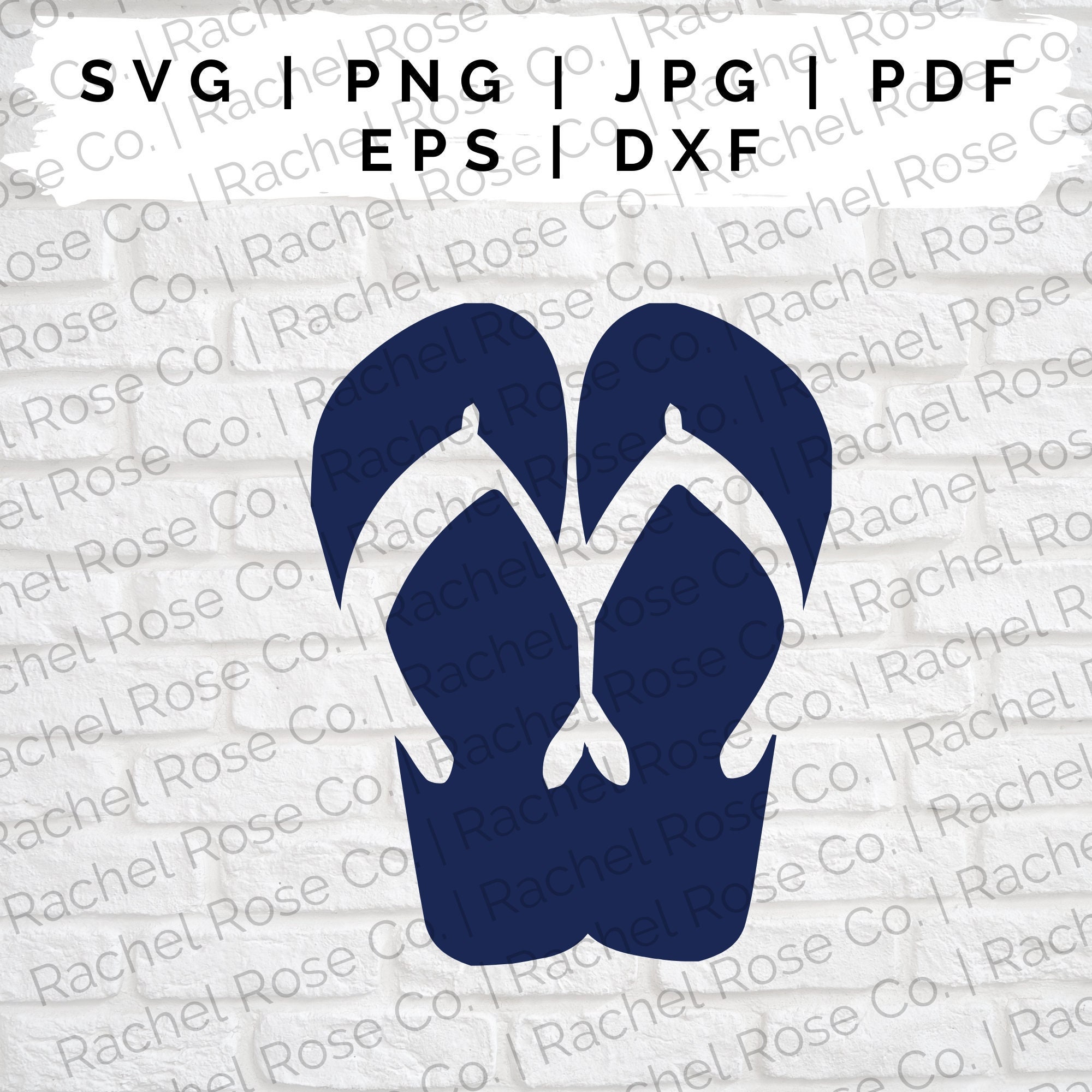 Flip Flop SVG Cut File. Summer SVG Cut Files - Etsy