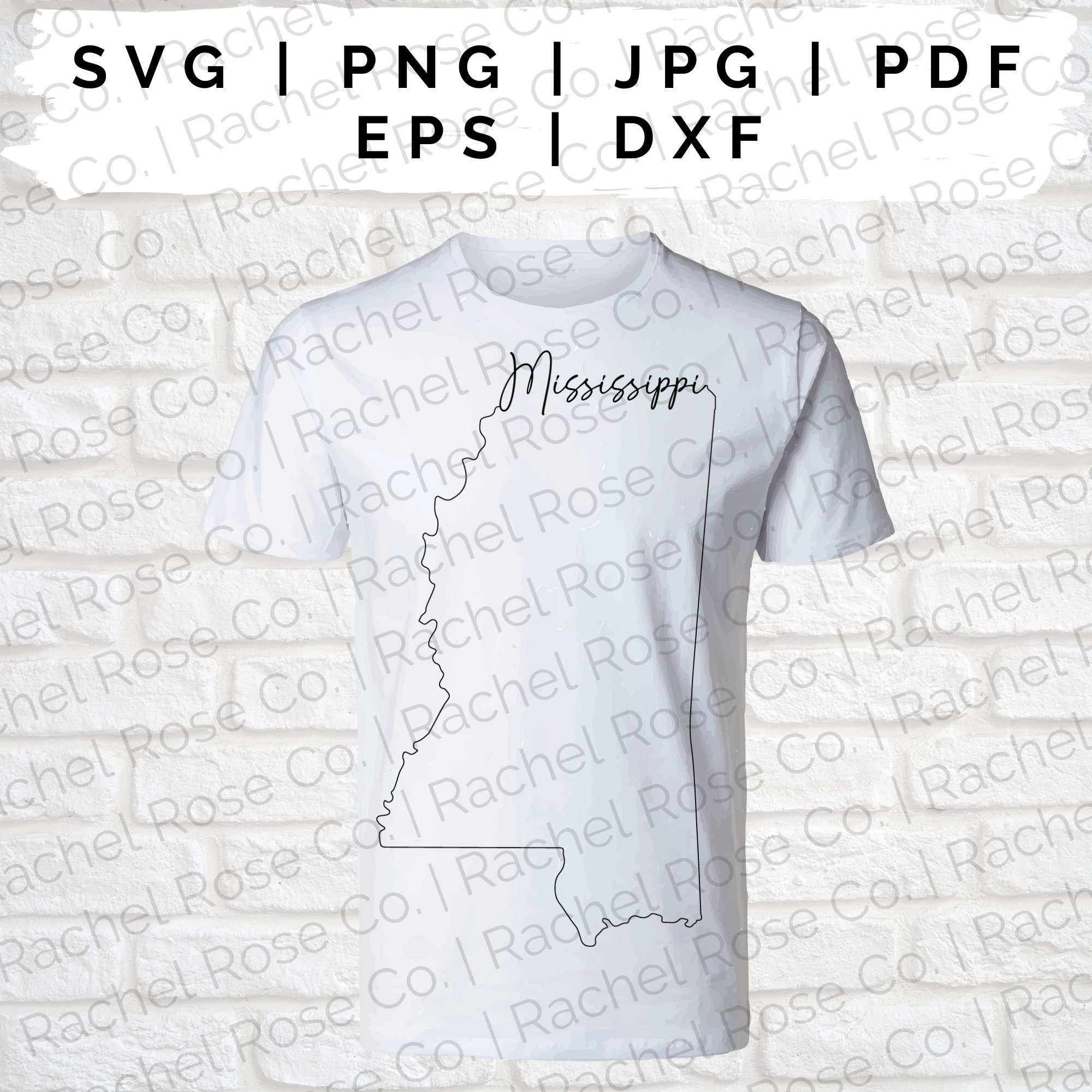 Mississippi SVG Cut File, Mississippi Outline - Etsy