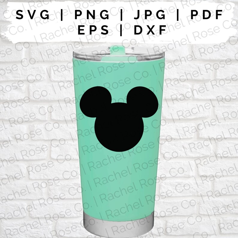 Solid Mickey Head SVG Cut File - Etsy