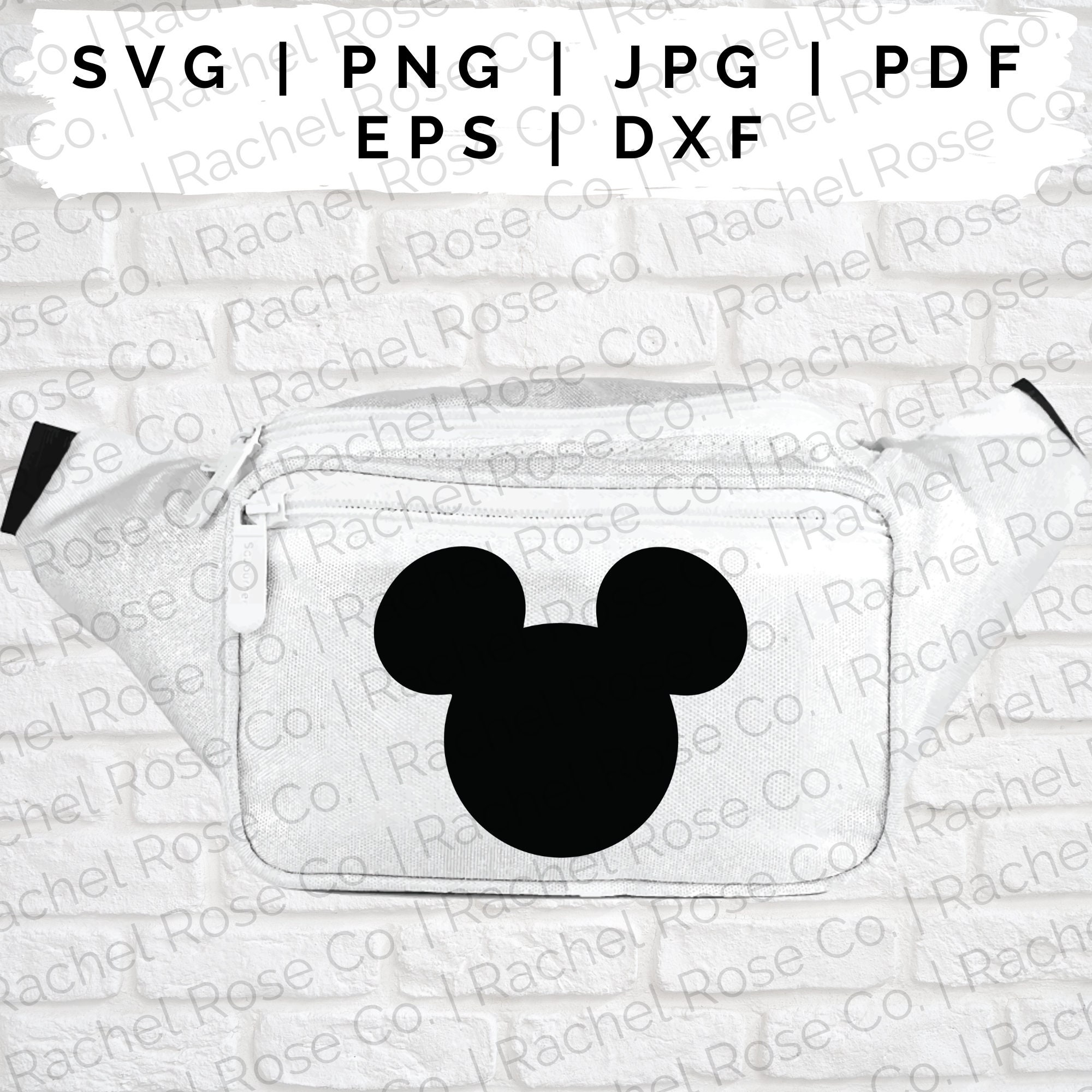 Solid Mickey Head SVG Cut File - Etsy