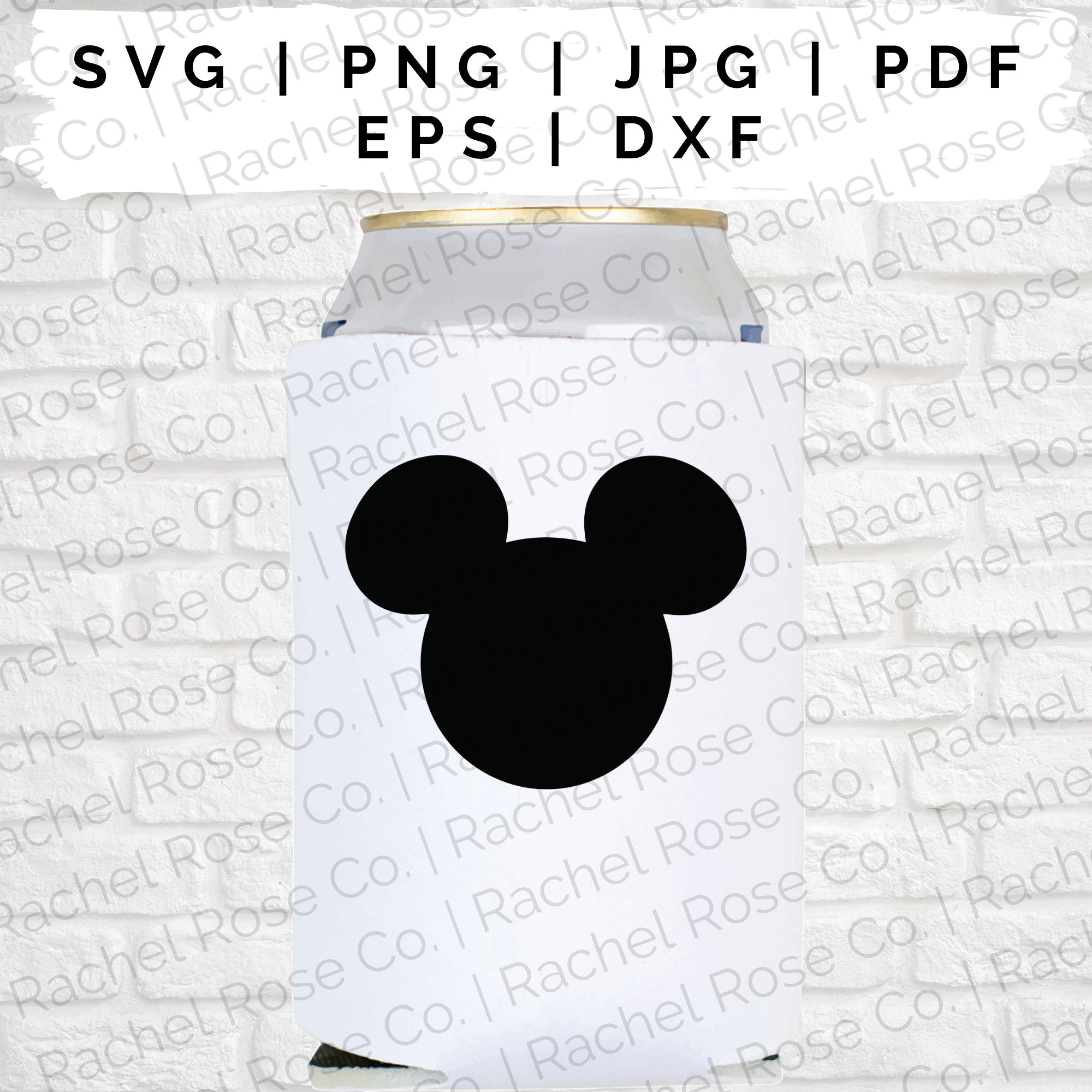 Solid Mickey Head SVG Cut File - Etsy
