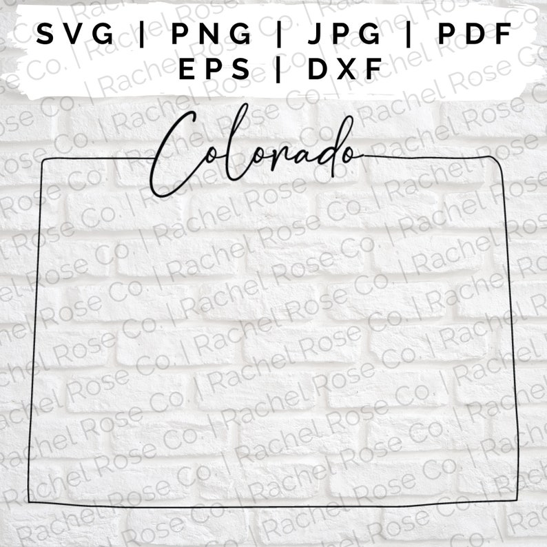 Colorado SVG Cut File, Colorado Outline - Etsy