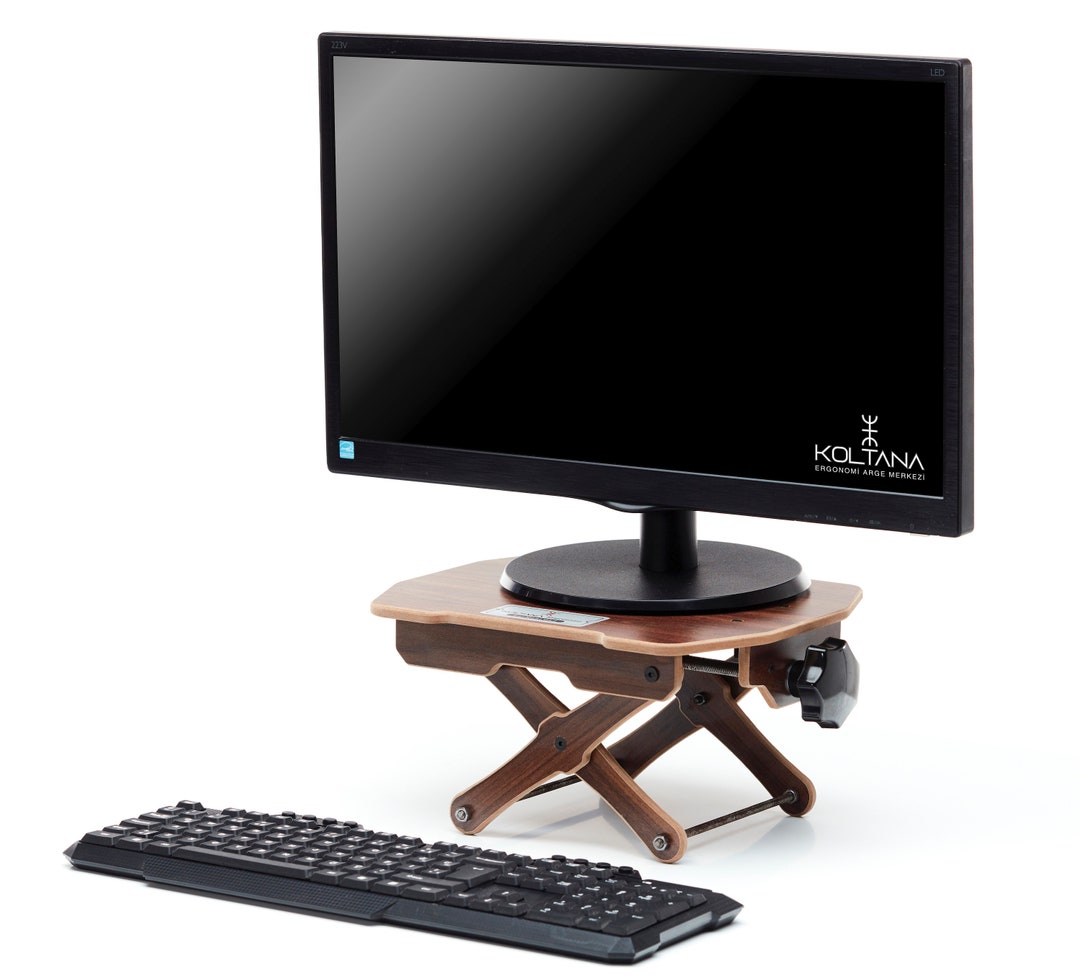 Adjustable Ergonomic Monitor Stand, Office Gifts - Etsy