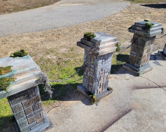 GUARDIAN Cemetery Entrance, Halloween Prop, Yard Decoration, Graveyard ...